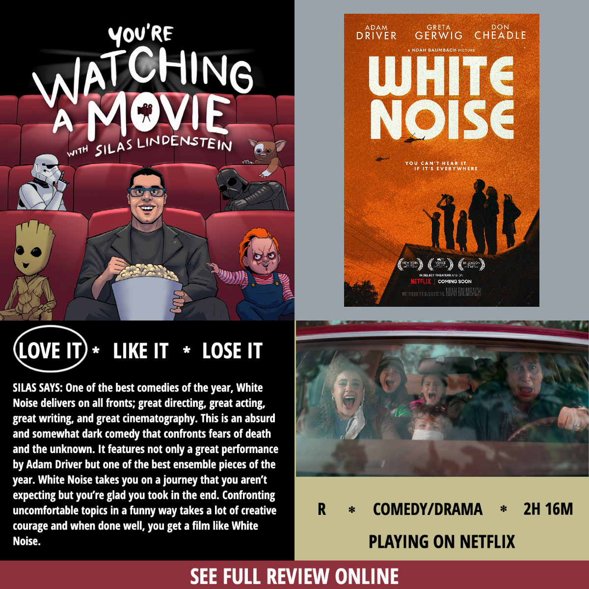 Review: White Noise - You're Watching A Movie With Silas Lindenstein