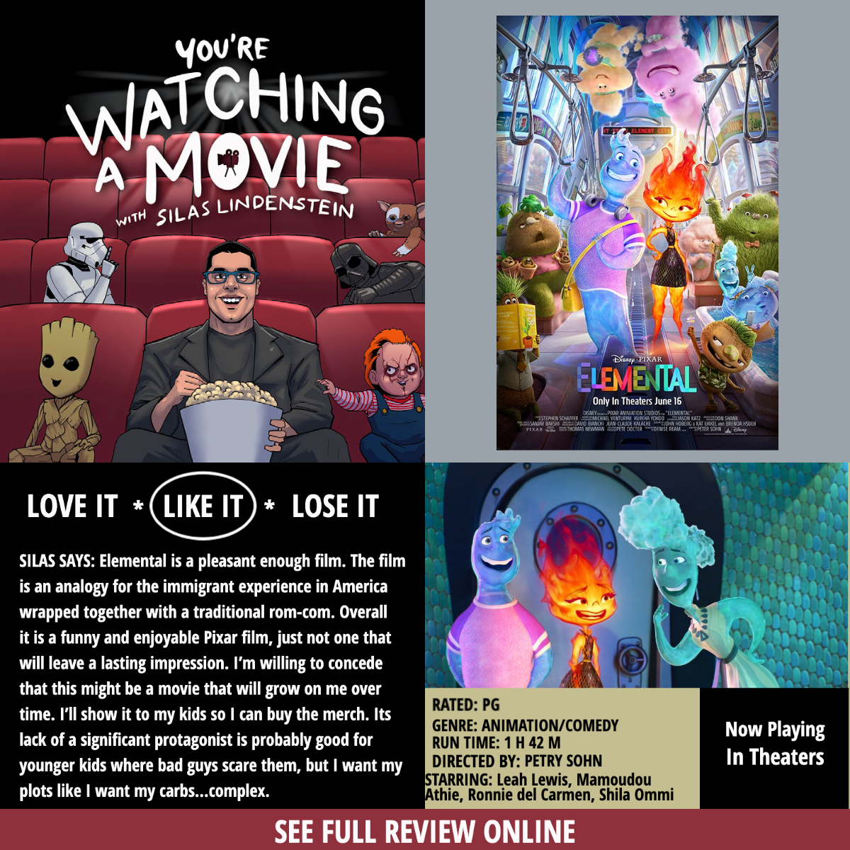 Review: Elemental - You're Watching A Movie With Silas Lindenstein